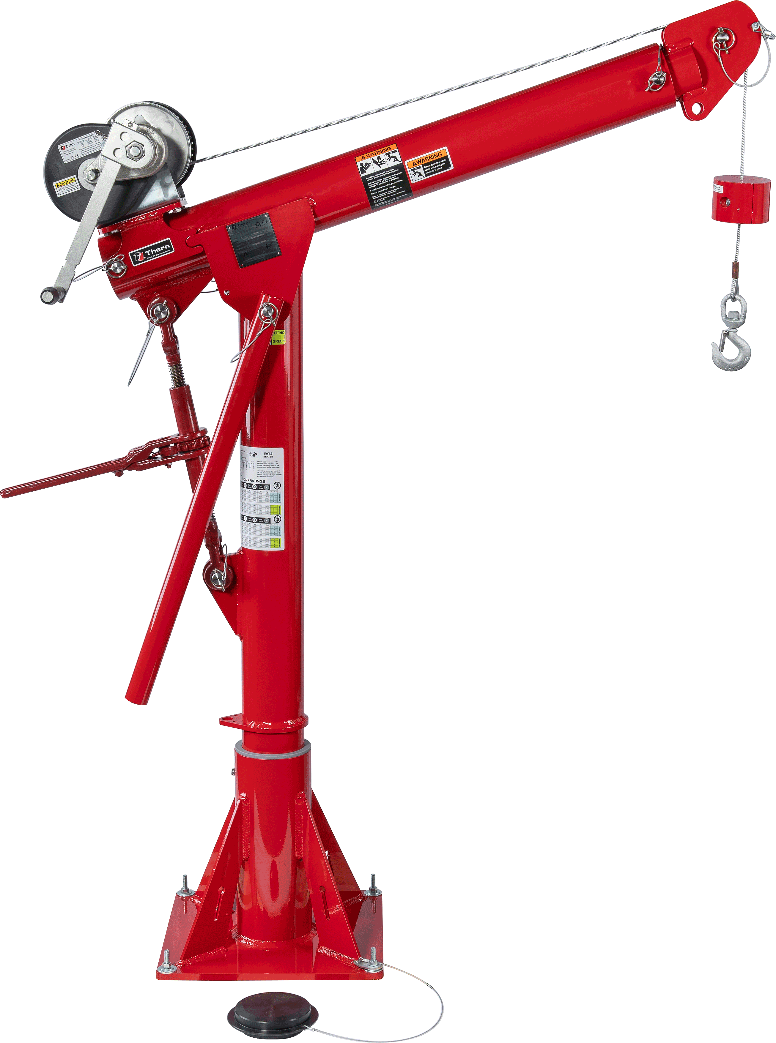 Thern The Commander® AL Portable Aluminum Davit Crane – Equipment Corps